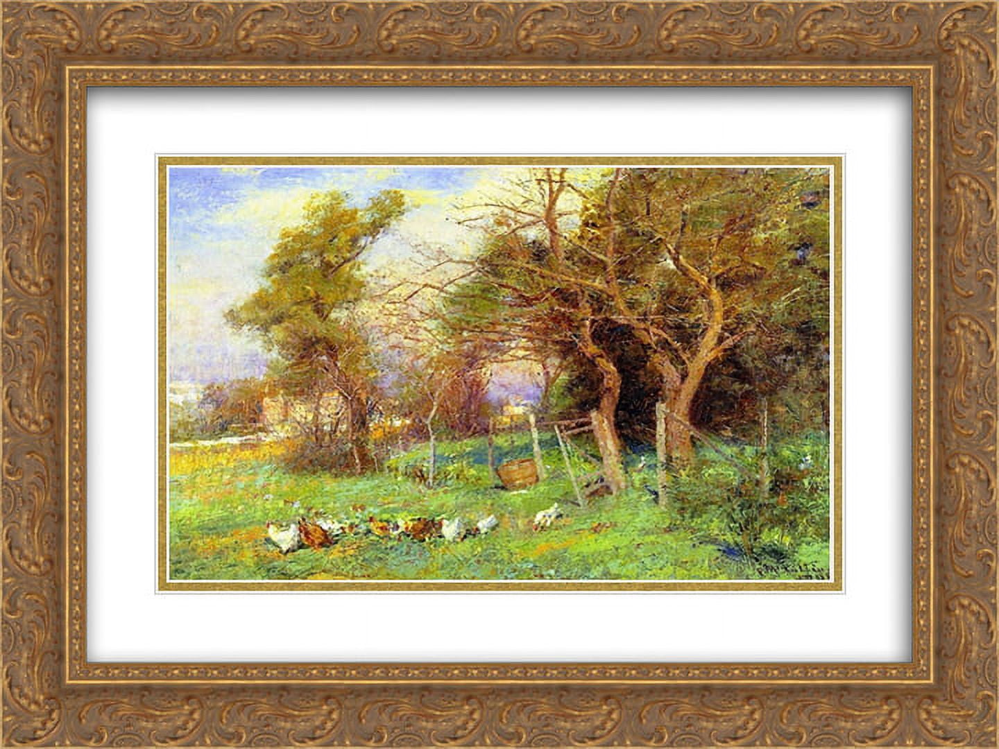 Frederick McCubbin 2x Matted 24x20 Gold Ornate Framed Art Print 'Winter ...