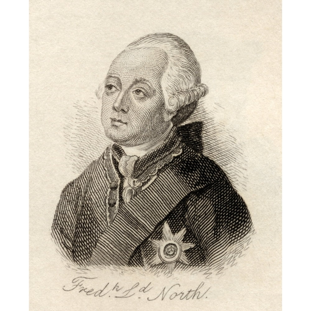 Frederick North 2Nd Earl Of Guilford Lord North 1732 1792 Prime ...