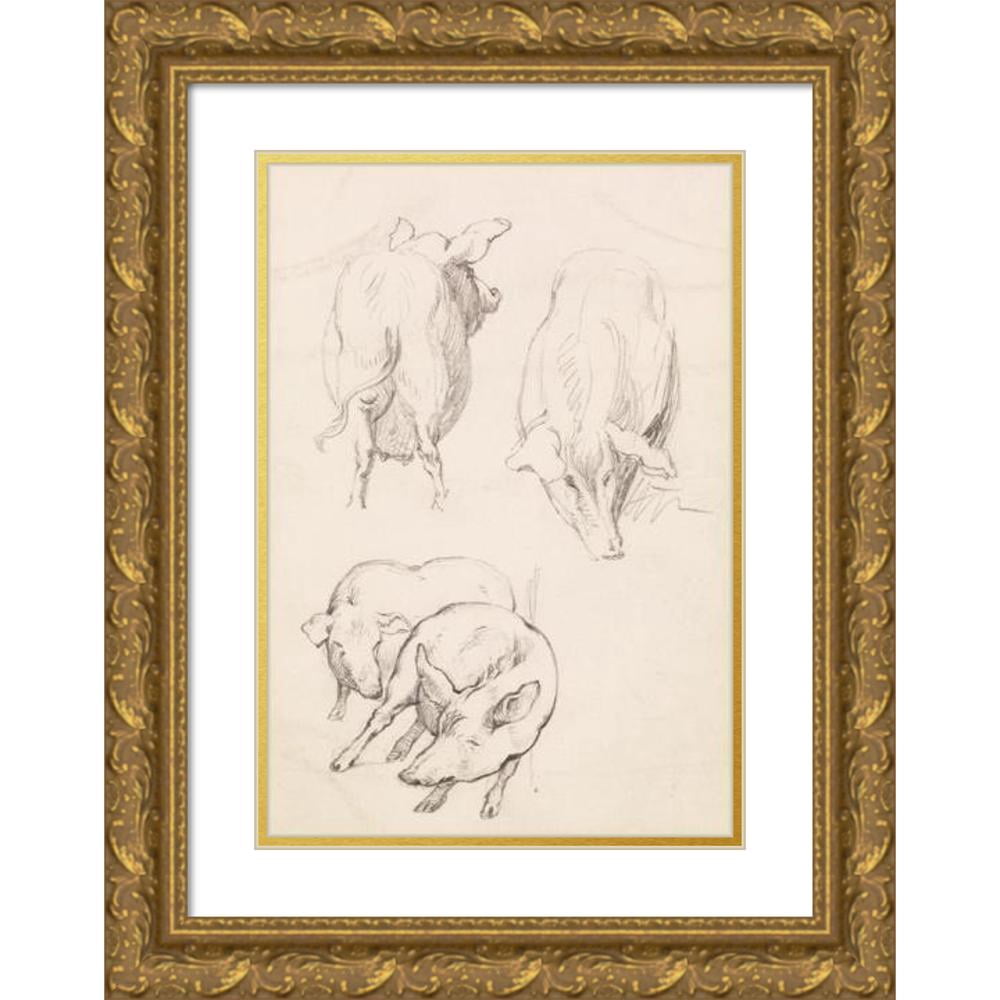Frederick Sandys 18x24 Gold Ornate Framed and Double Matted Museum Art ...