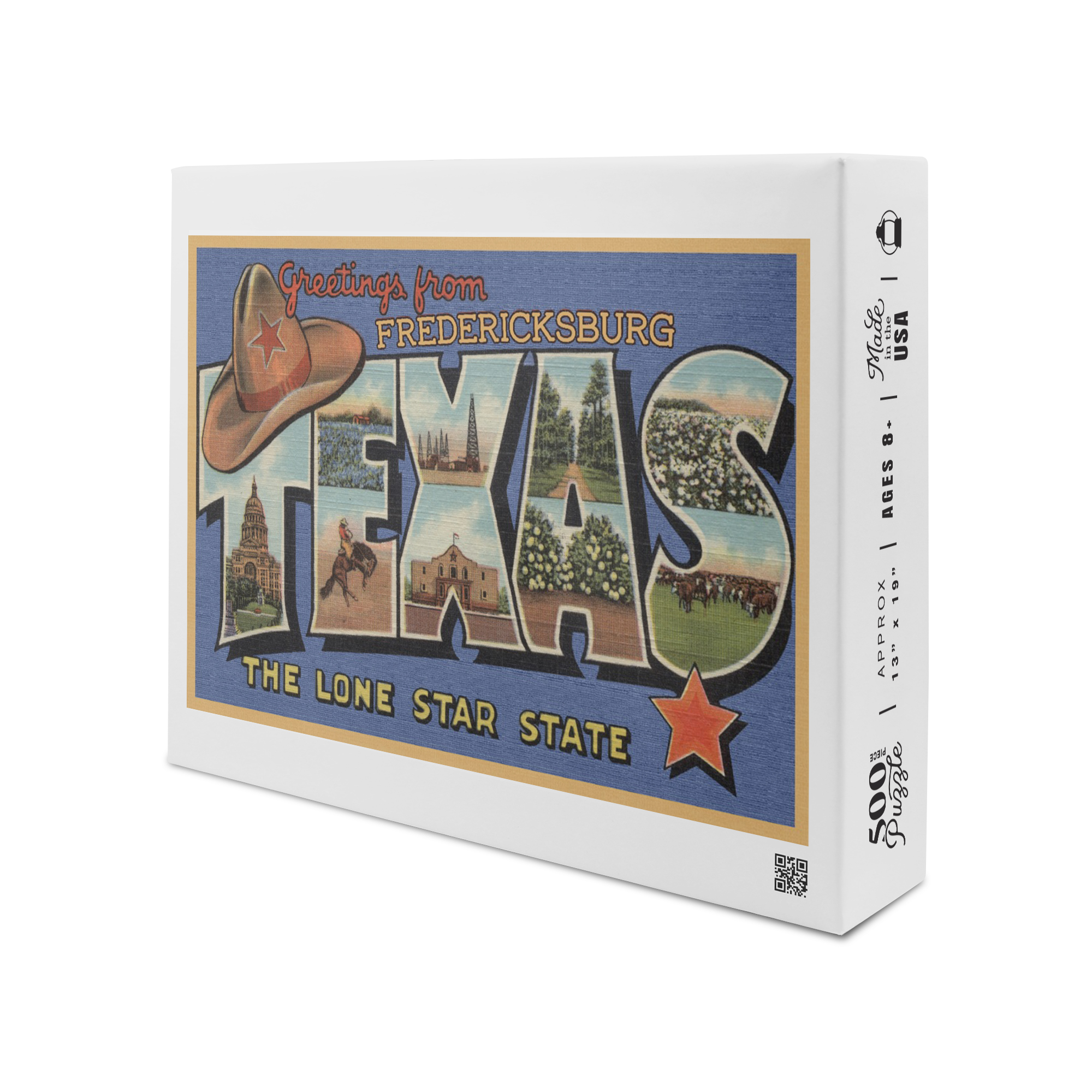 Fredericksburg, Texas, Greetings From The Lone Star State, Large ...