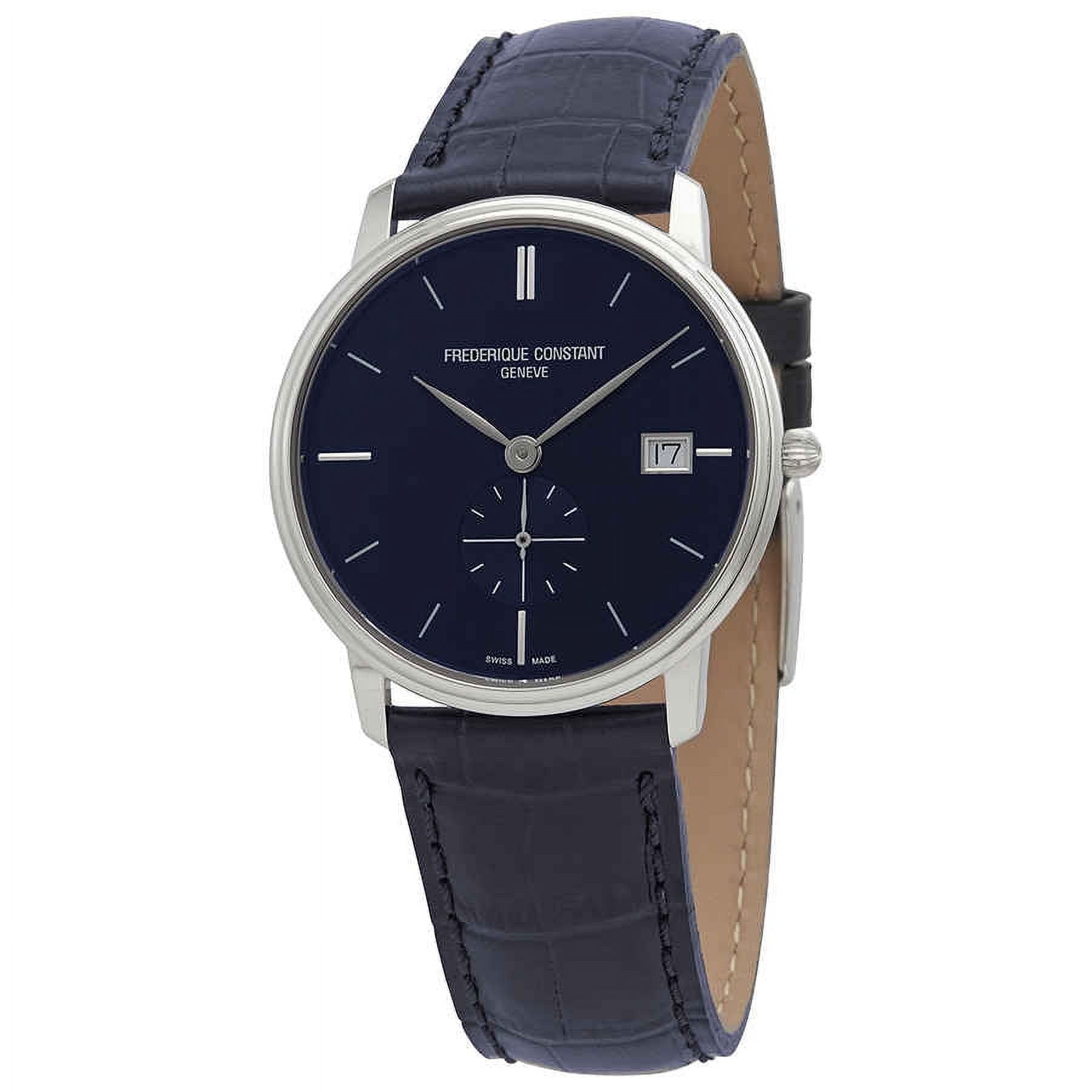 Frederique Constant Slimline Men's Blue Dial Quartz Watch FC-245N4S6 ...
