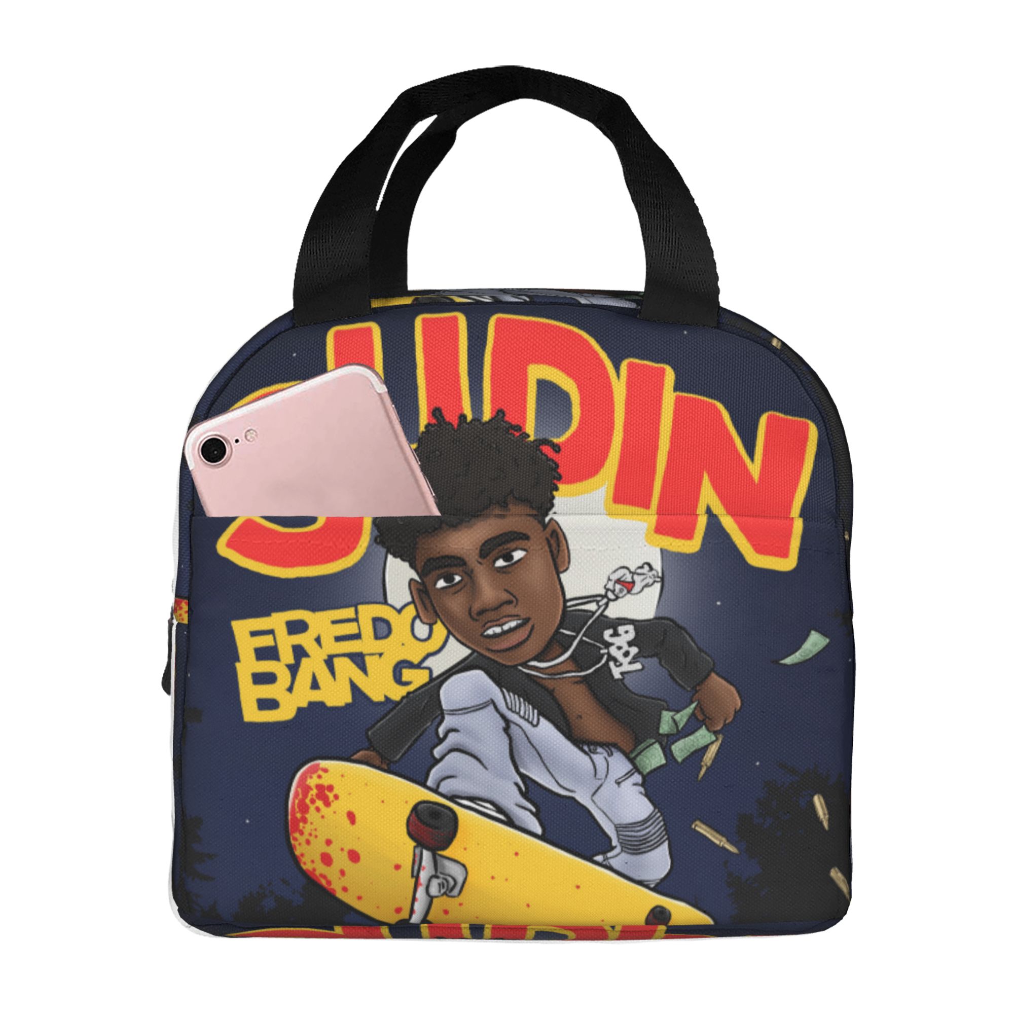 Fredo Bang Lunch Bag Tote Bag Insulated Lunch Box Picnic Beach Fishing ...
