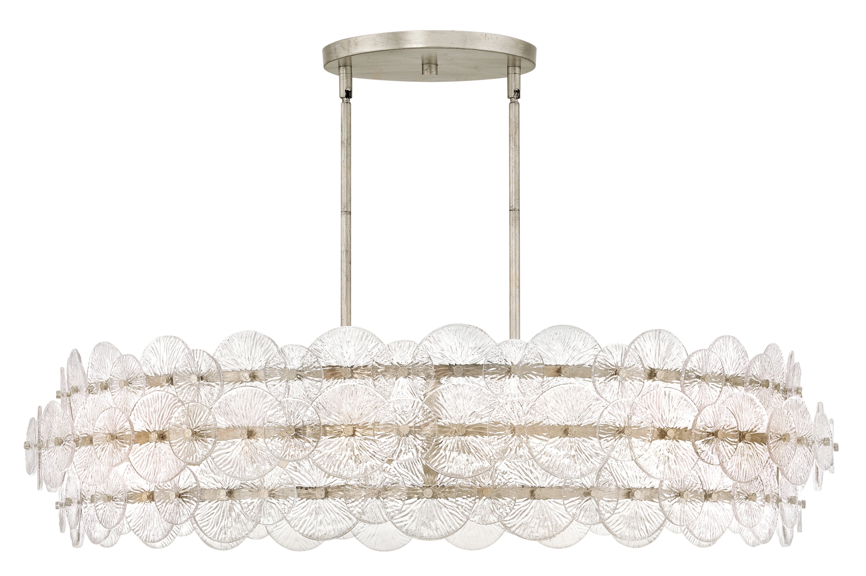 Fredrick Ramond Fr30124 Rene 8 Light 45" Wide Ring Chandelier - Glacial ...