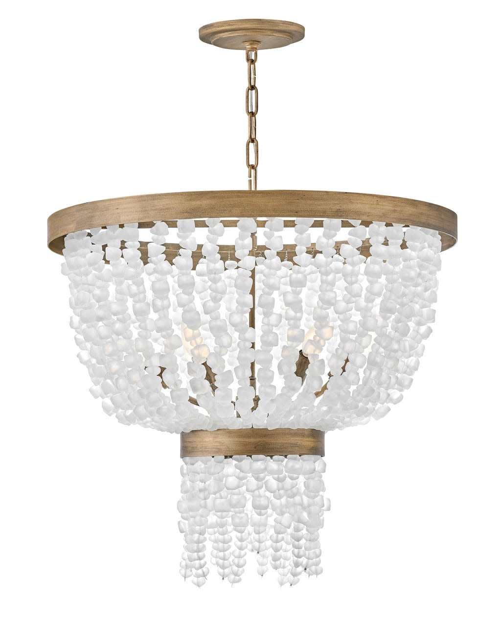 Fredrick Ramond Fr30206 Dune 6 Light 25" Wide Beaded Waterfall ...