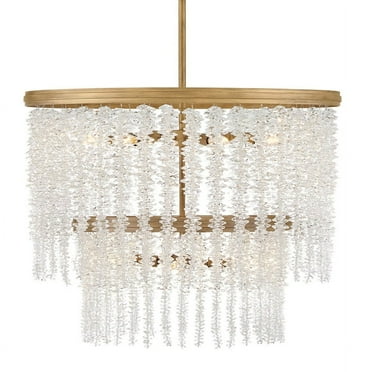 Fredrick Ramond Fr30206 Dune 6 Light 25" Wide Beaded Waterfall ...