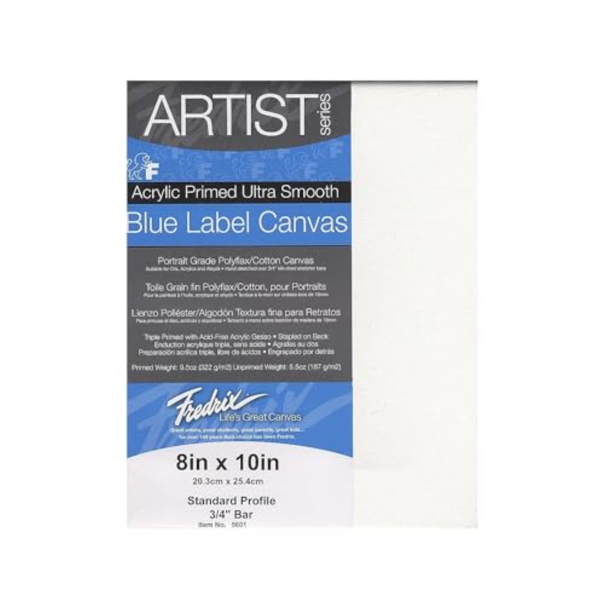 Fredrix Blue Label Ultra smooth Stretched canvas - Walmart.com