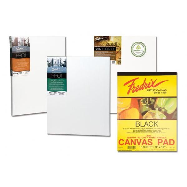 Fredrix Primed Canvas Pad, Multiple Sizes, Black, 10 Sheets - Walmart.com