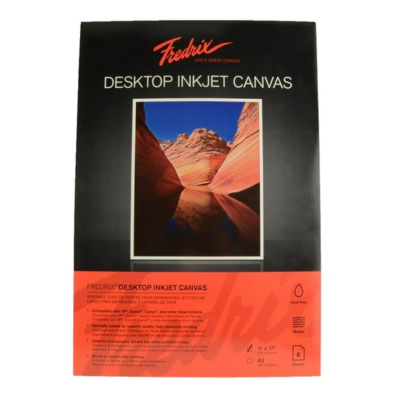 Fredrix Desktop Inkjet Canvas, 11 x 17 in, Clear, Pack of 10 - Walmart.com