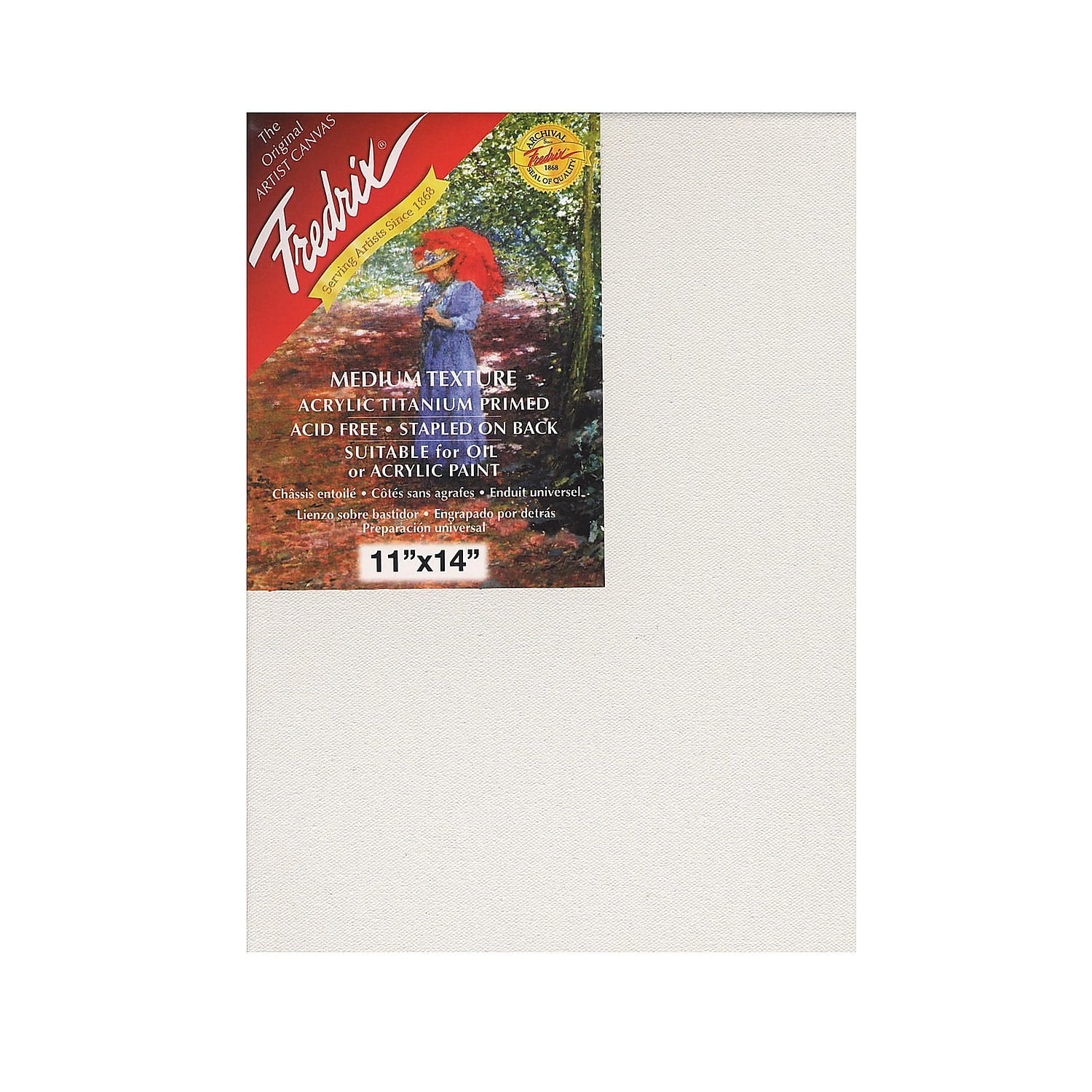 Fredrix Red Label Stretched Cotton Canvas 11" X 14" 2/Pack (34933-Pk2 ...