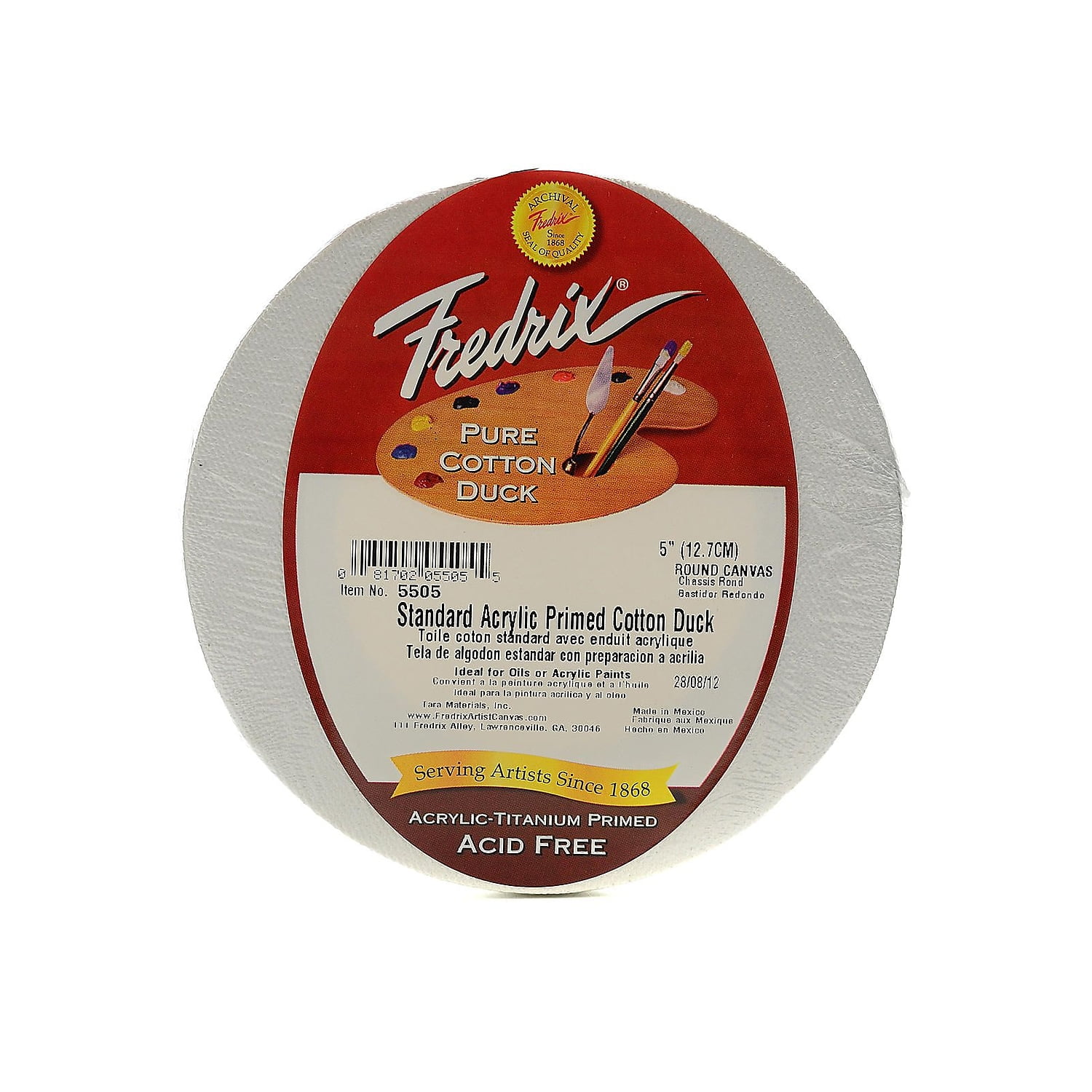 Fredrix Profile Cotton Canvas - 5", Round - Walmart.com