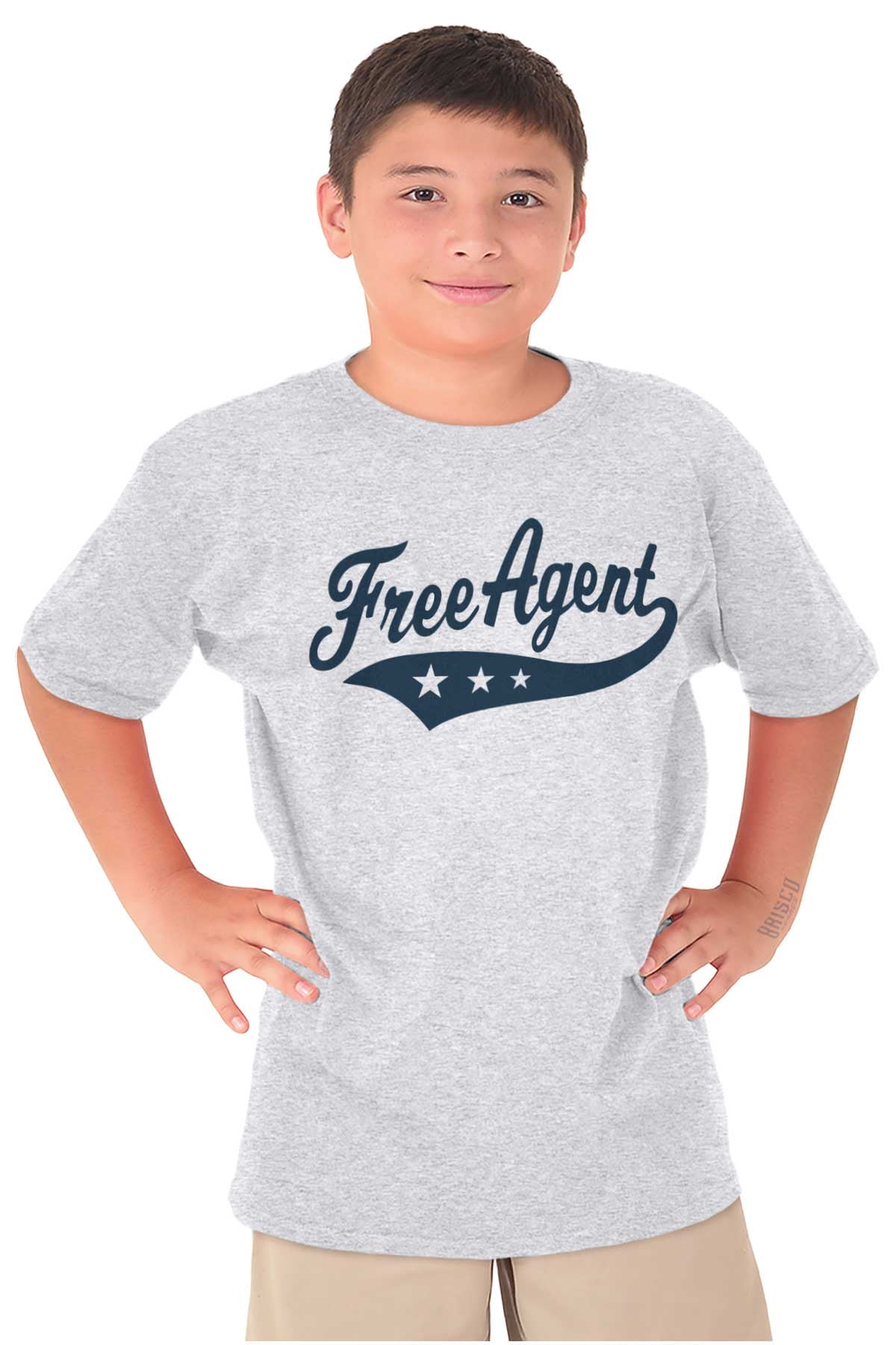 Free Agent Sports Team Fanatic Club Crewneck T Shirts Boy Girl Teen ...