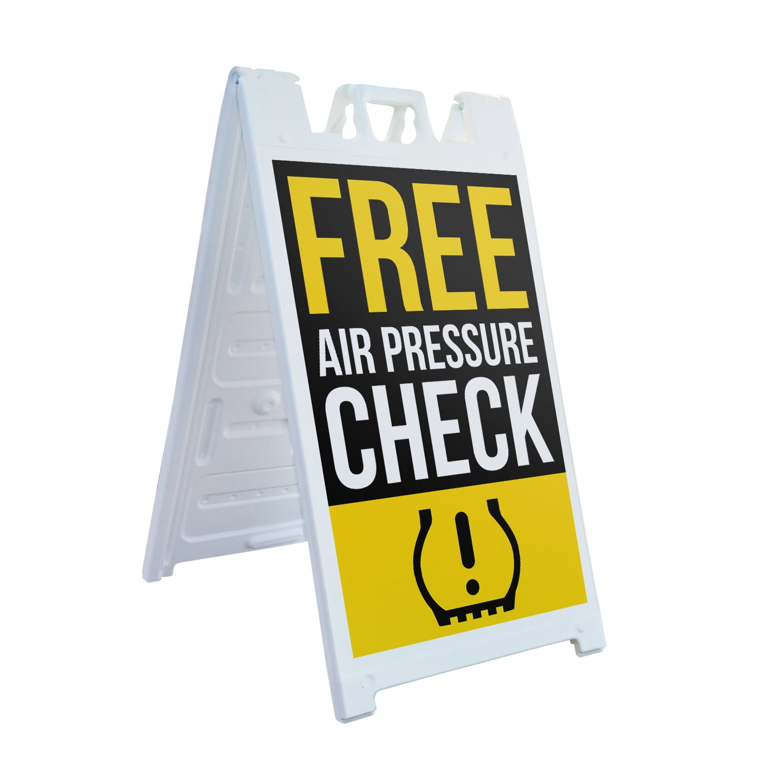 Free Air Pressure Check 24" x 36" Double Sided A-Frame Sidewalk Sign ...
