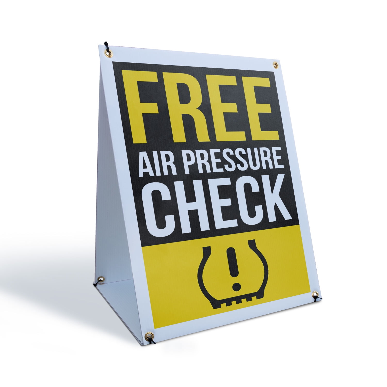 Free Air Pressure Check Sidewalk Sign 18 Inch x 24 Inch A-Frame Images ...