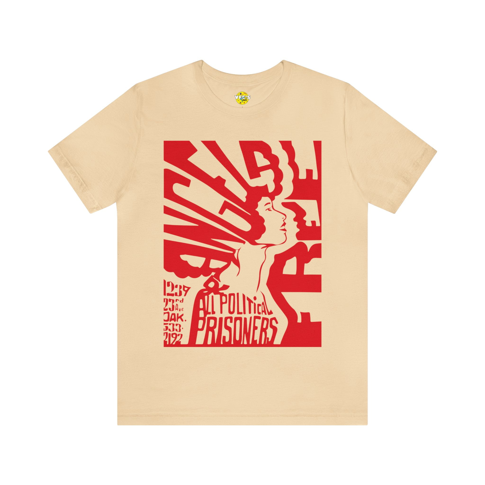 Free Angela Retro Protest Poster TShirt, Black History Icon Tee ...