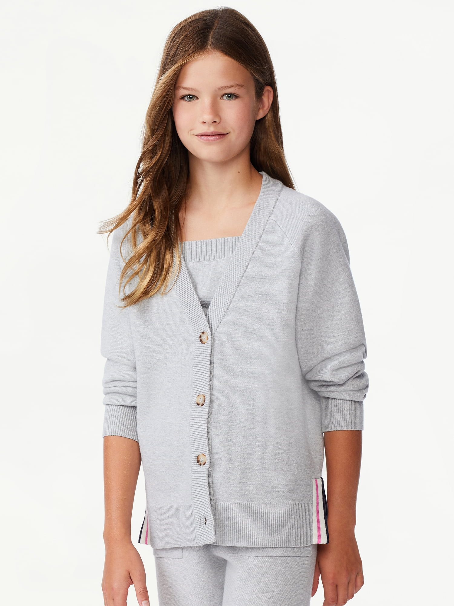 Free Assembly Girls Cami and Cardigan Set, 2-Piece, Sizes 4-18 ...