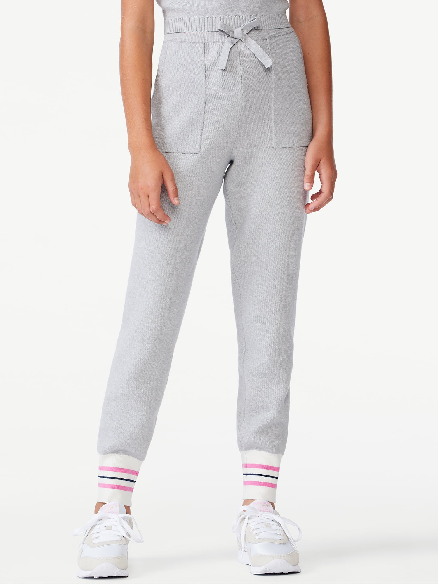 Free Assembly Girls Sweater Knit Jogger, Sizes 4-18 - Walmart.com