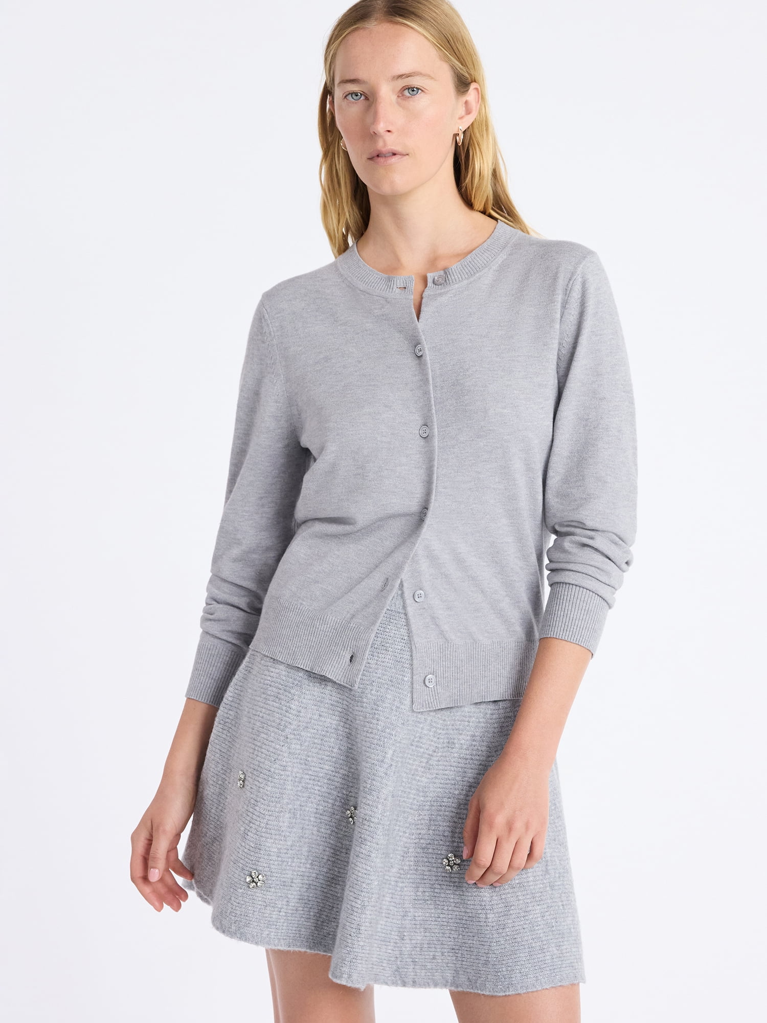 Free Assembly Women's and Women's Plus Solid, Stripe, & Print Classic ...