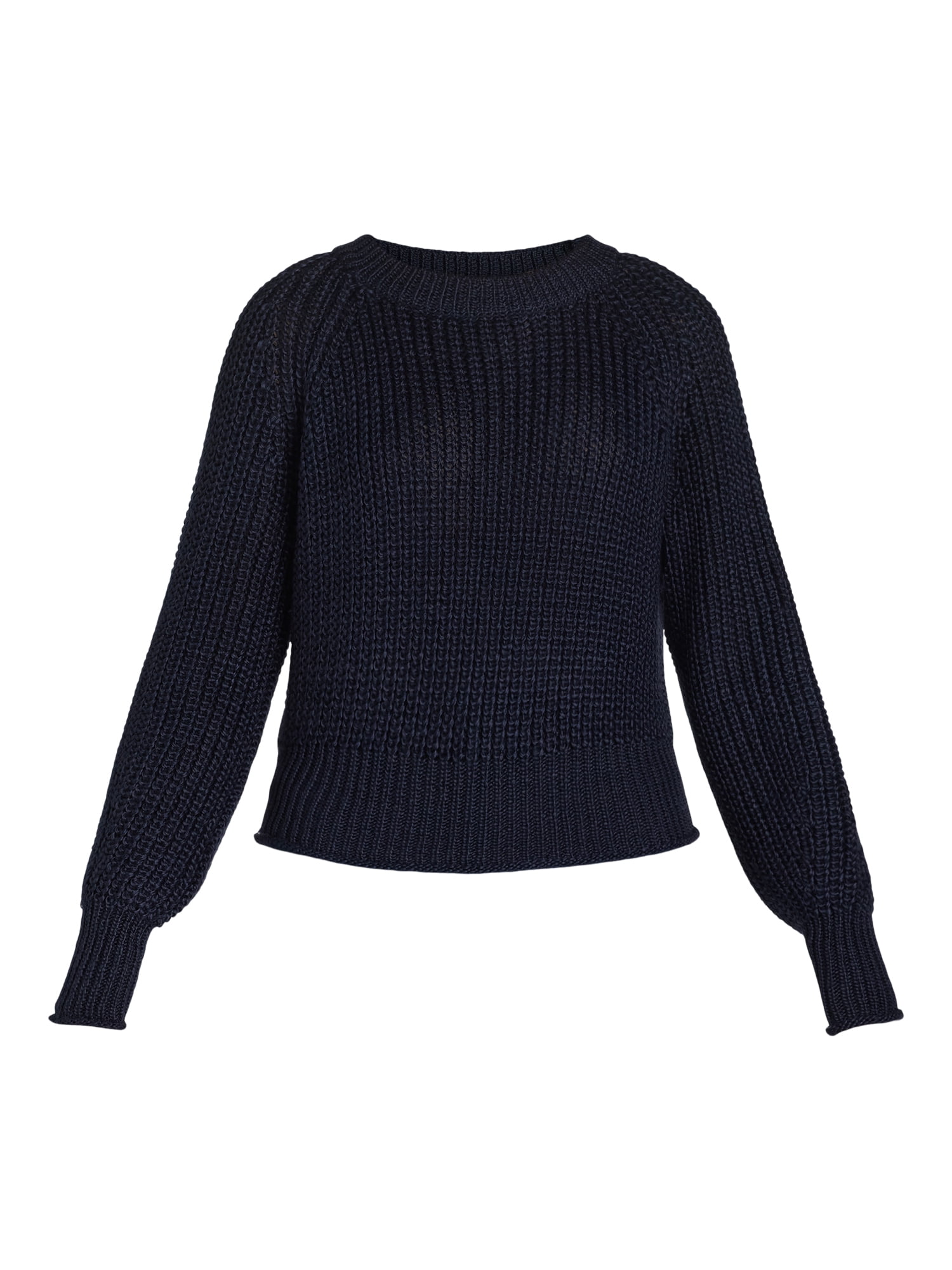 Free Assembly Women’s Pullover Sweater with Long Raglan Sleeves ...