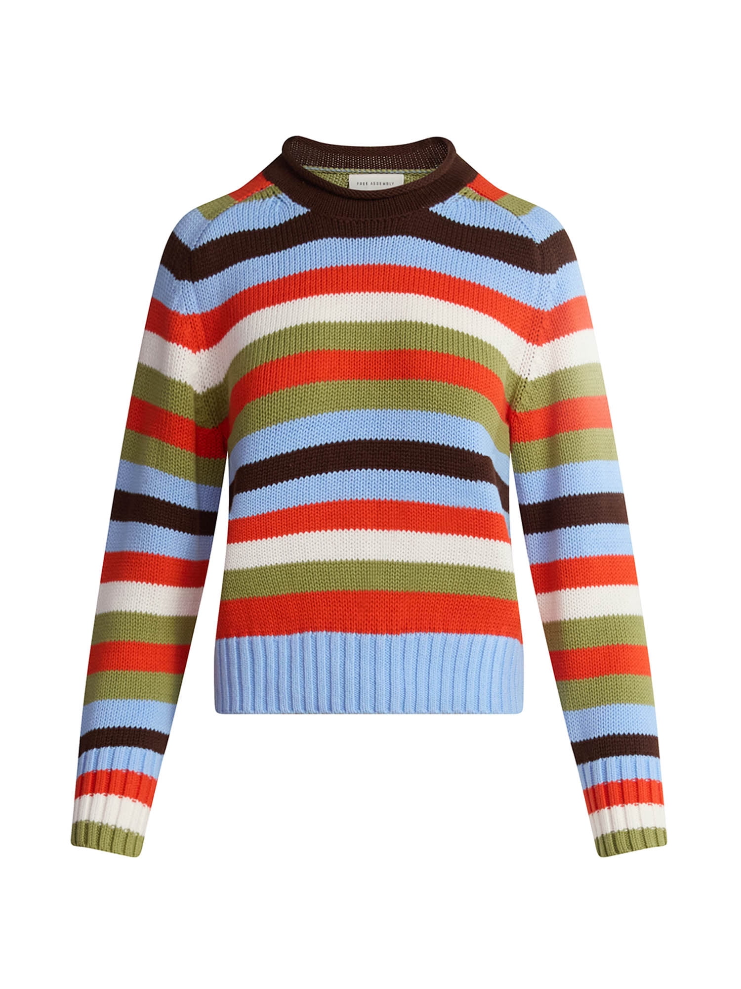 Free Assembly Women’s Saddle Shoulder Roll Neck Cotton Sweater with ...