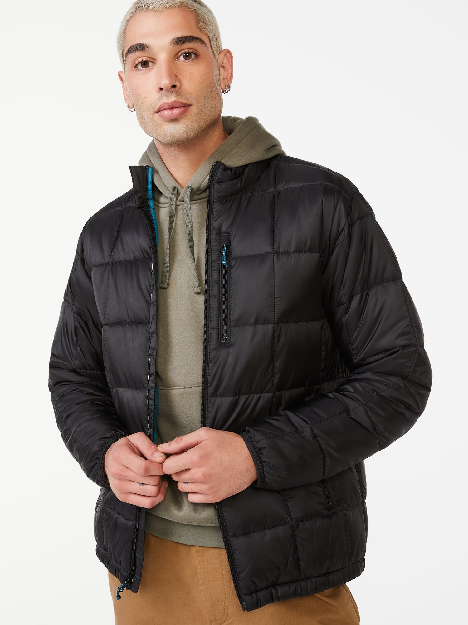 Free Assembly Men's Box Quilted Jacket - Walmart.com