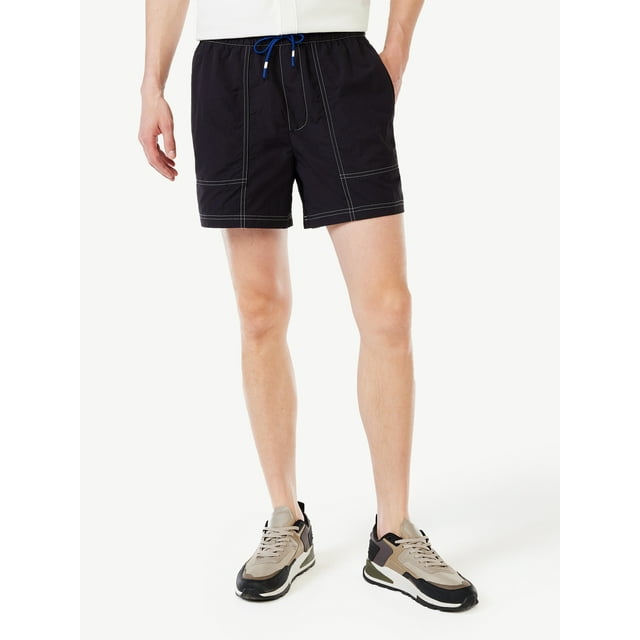 Free Assembly Men's Crinkle Nylon Shorts - Walmart.com