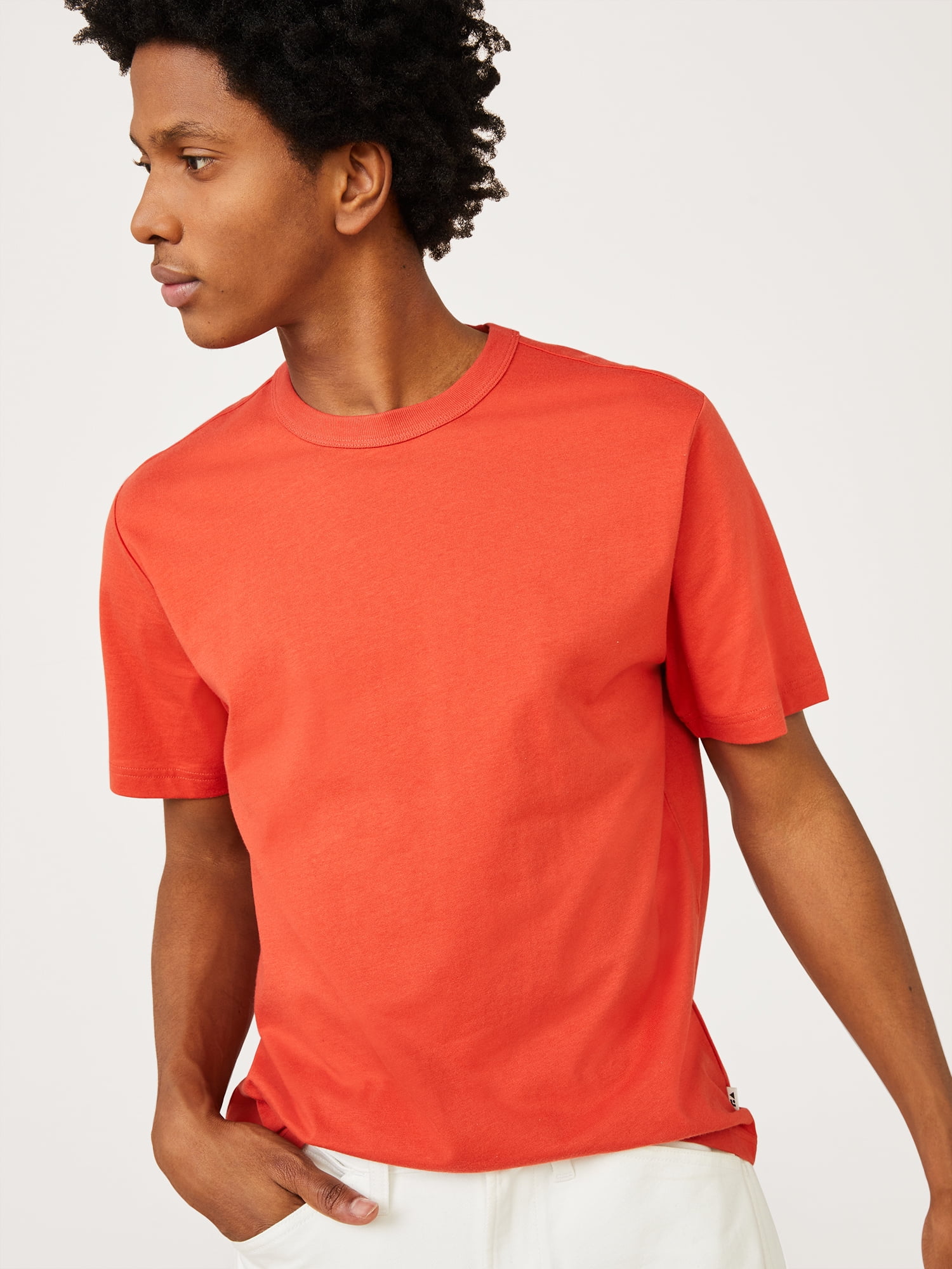Free Assembly Men s Everyday T Shirt With Short Sleeves Walmart Free Assembly Men s Everyday T Shirt With Short Sleeves Walmart