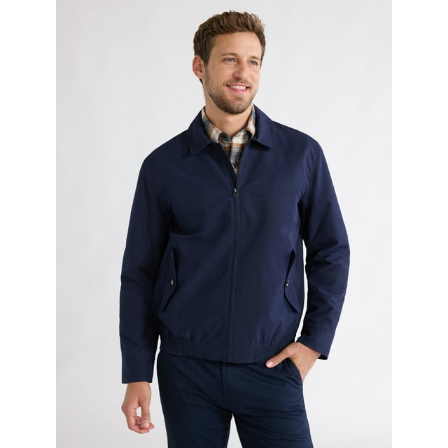 Free Assembly Men’s Harrington Jacket, Sizes S-3XL - Walmart.com