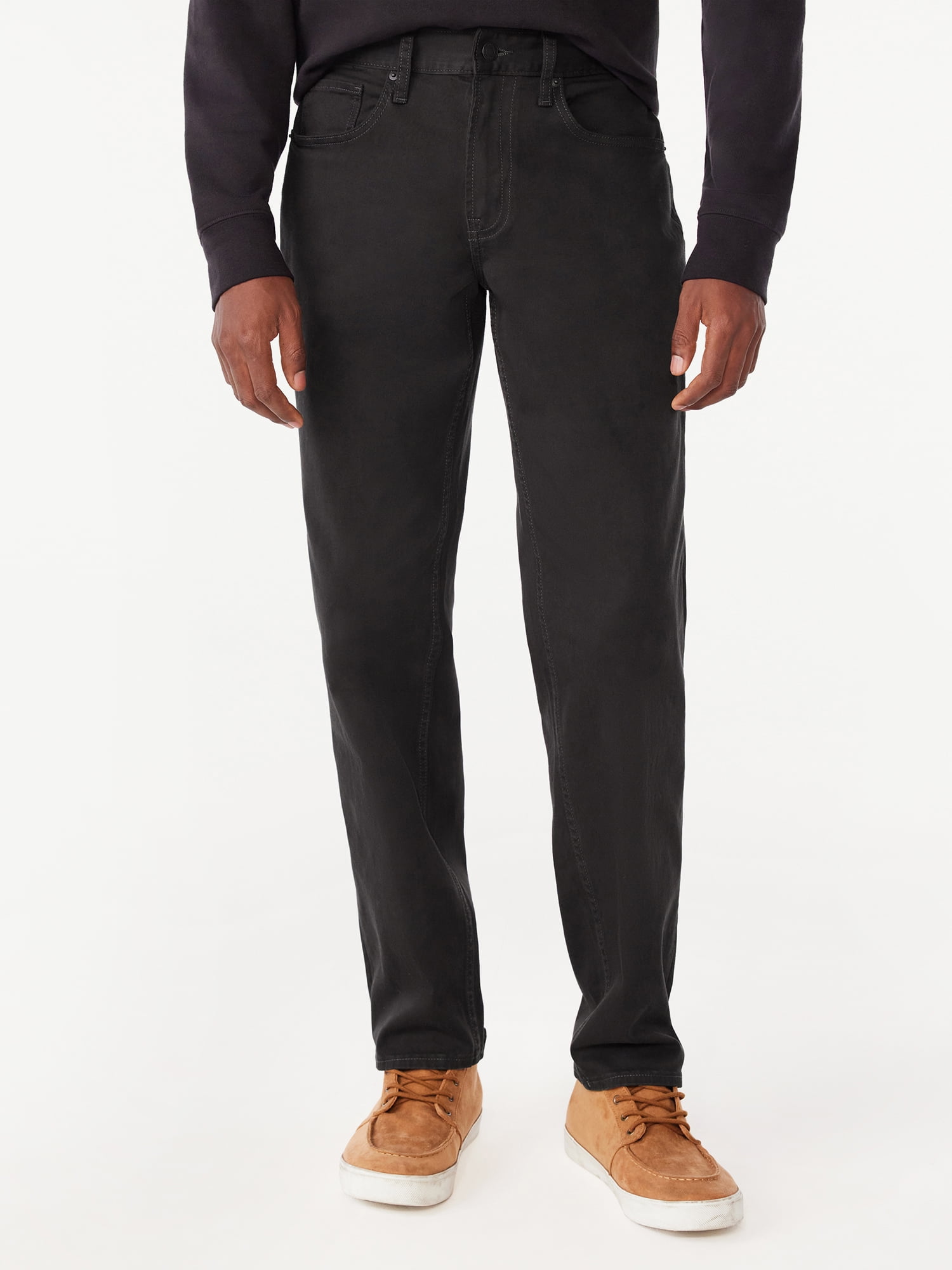 Free Assembly Men's Mid Rise Modern Straight Compact Twill Jeans ...