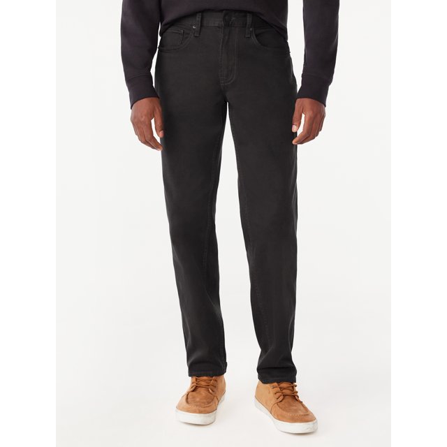Free Assembly Men's Mid Rise Modern Straight Compact Twill Jeans ...