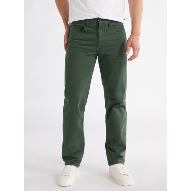 Free Assembly Men’s Modern Straight Five Pocket Pants, Sizes 30-42 ...