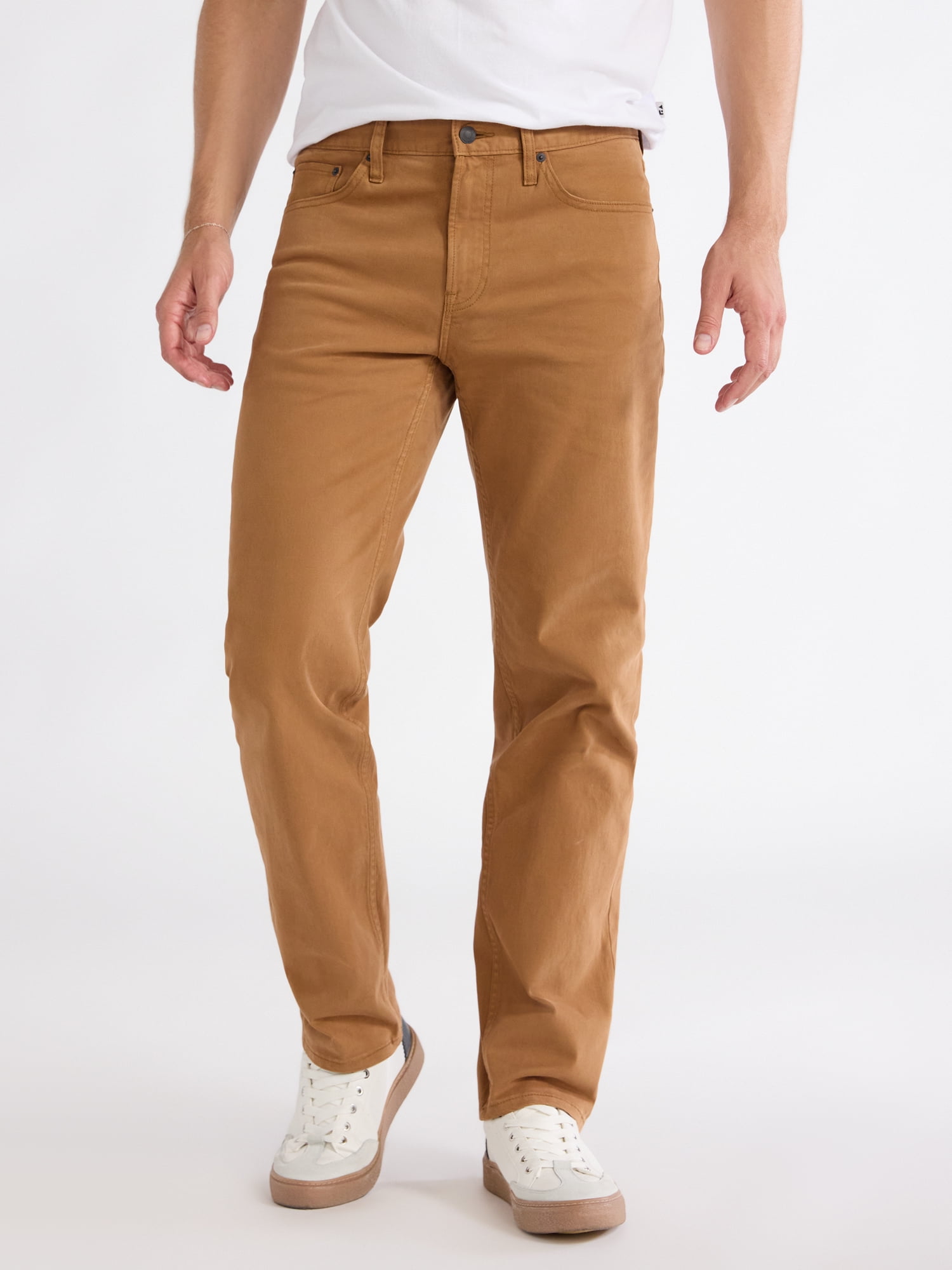 Free Assembly Men’s Straight Five Pocket Pants Sizes 30-42 Cotton ...