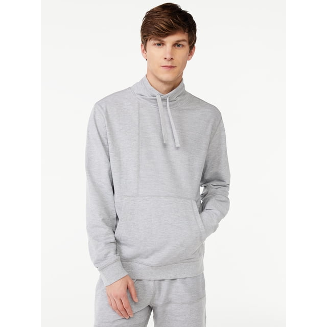 Free Assembly Men's Patchwork Funnel Neck Pullover - Walmart.com