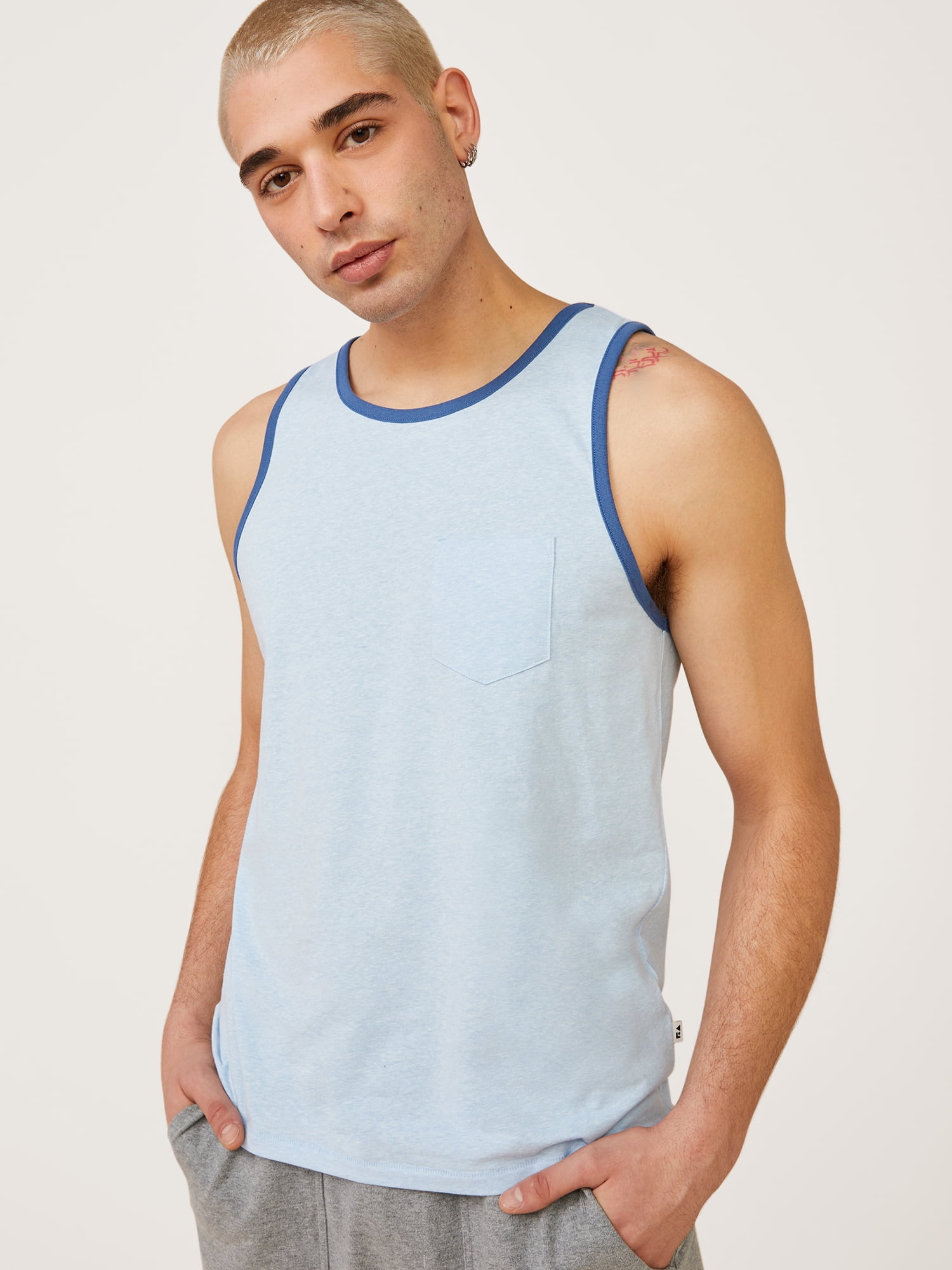 Free Assembly Men's Pocket Tank Top - Walmart.com