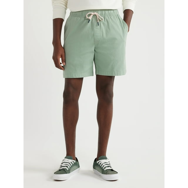 Free Assembly Men's Pull On Shorts with Drawstring, Sizes S-3XL ...