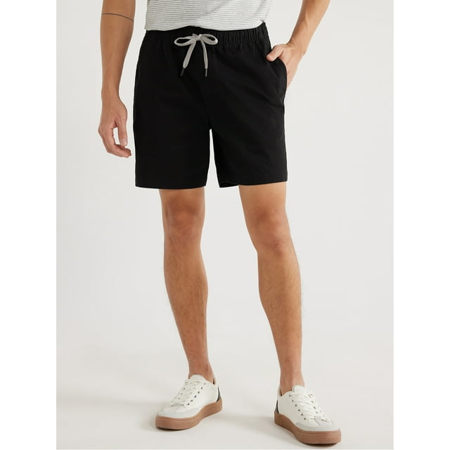 Free Assembly Men's Pull On Shorts with Drawstring, Sizes S-3XL ...