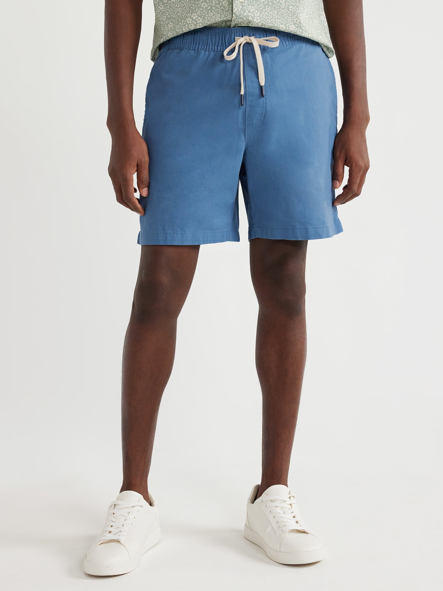 Free Assembly Men's Pull-On Shorts with Drawstring, S-3XL, Cotton ...