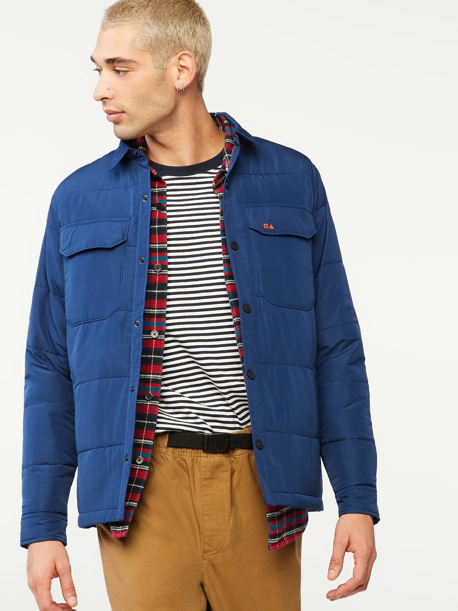 Free Assembly Men's Quilted Layering Jacket - Walmart.com