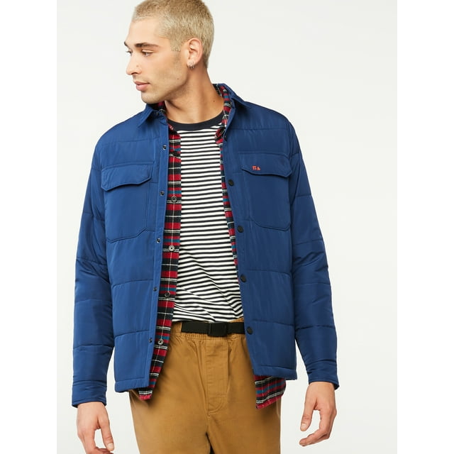 Free Assembly Men's Quilted Layering Jacket - Walmart.com