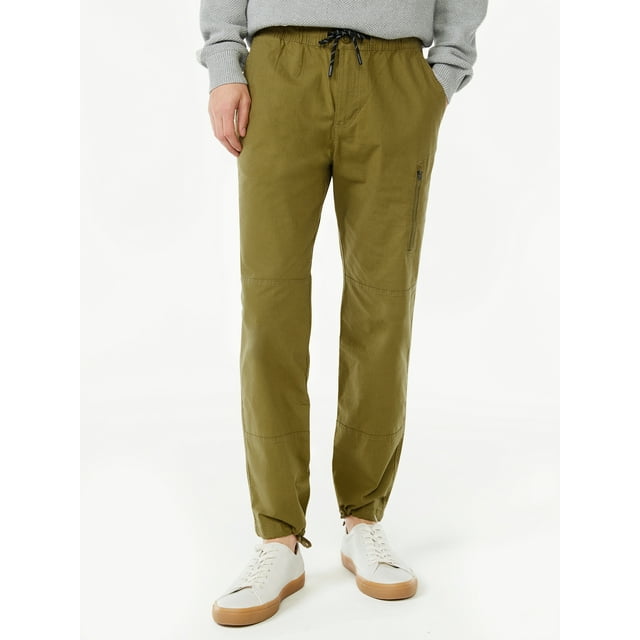 Free Assembly Men's Ripstop Cinch Hem Joggers - Walmart.com