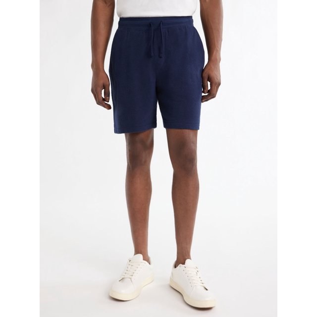 Free Assembly men's Textured Cotton Pull On Shorts - Walmart.com