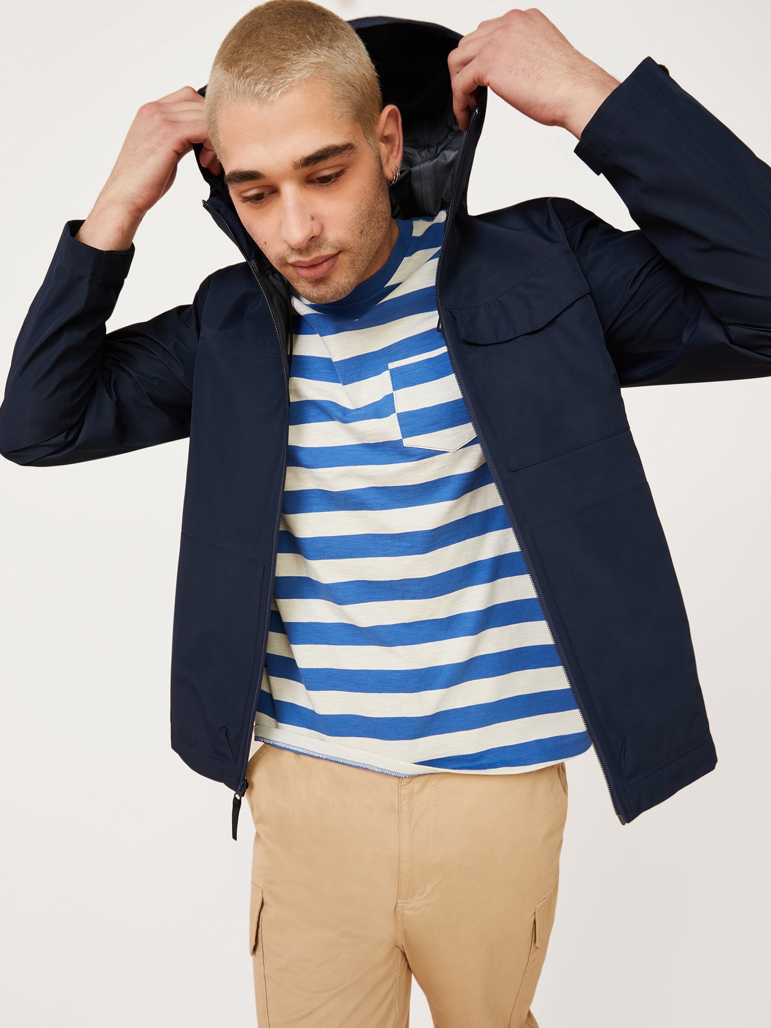 Free Assembly Men's Waterproof Shell Jacket - Walmart.com