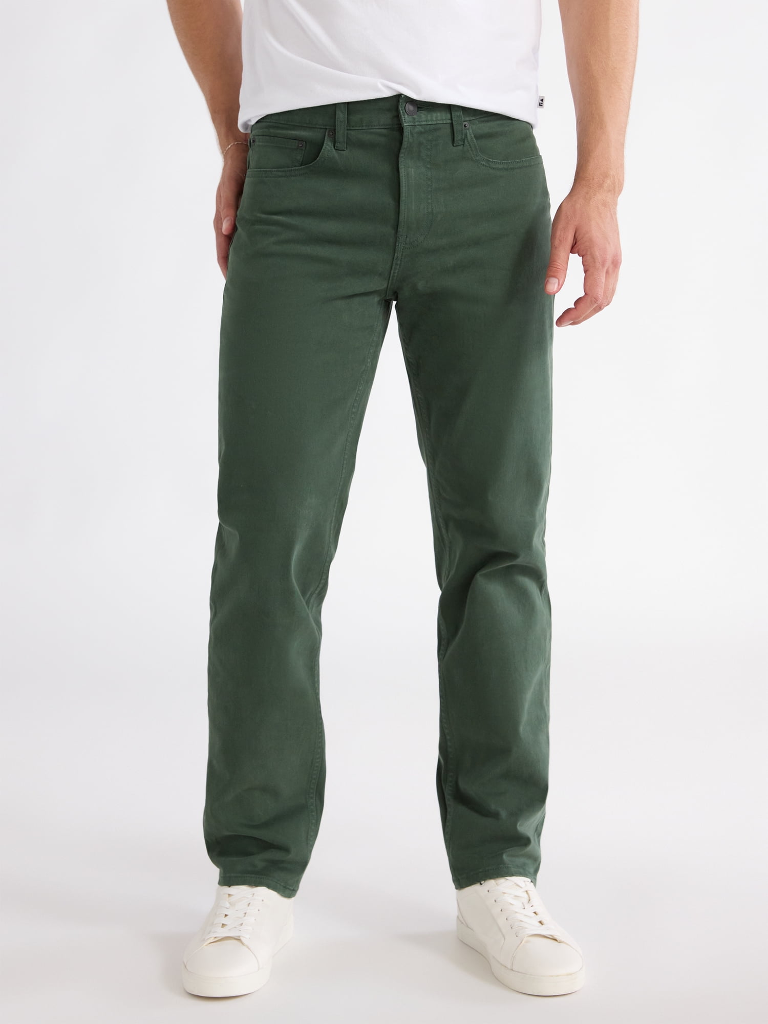 Free Assembly Men’s Modern Straight Five Pocket Pants, Sizes 30-42 ...