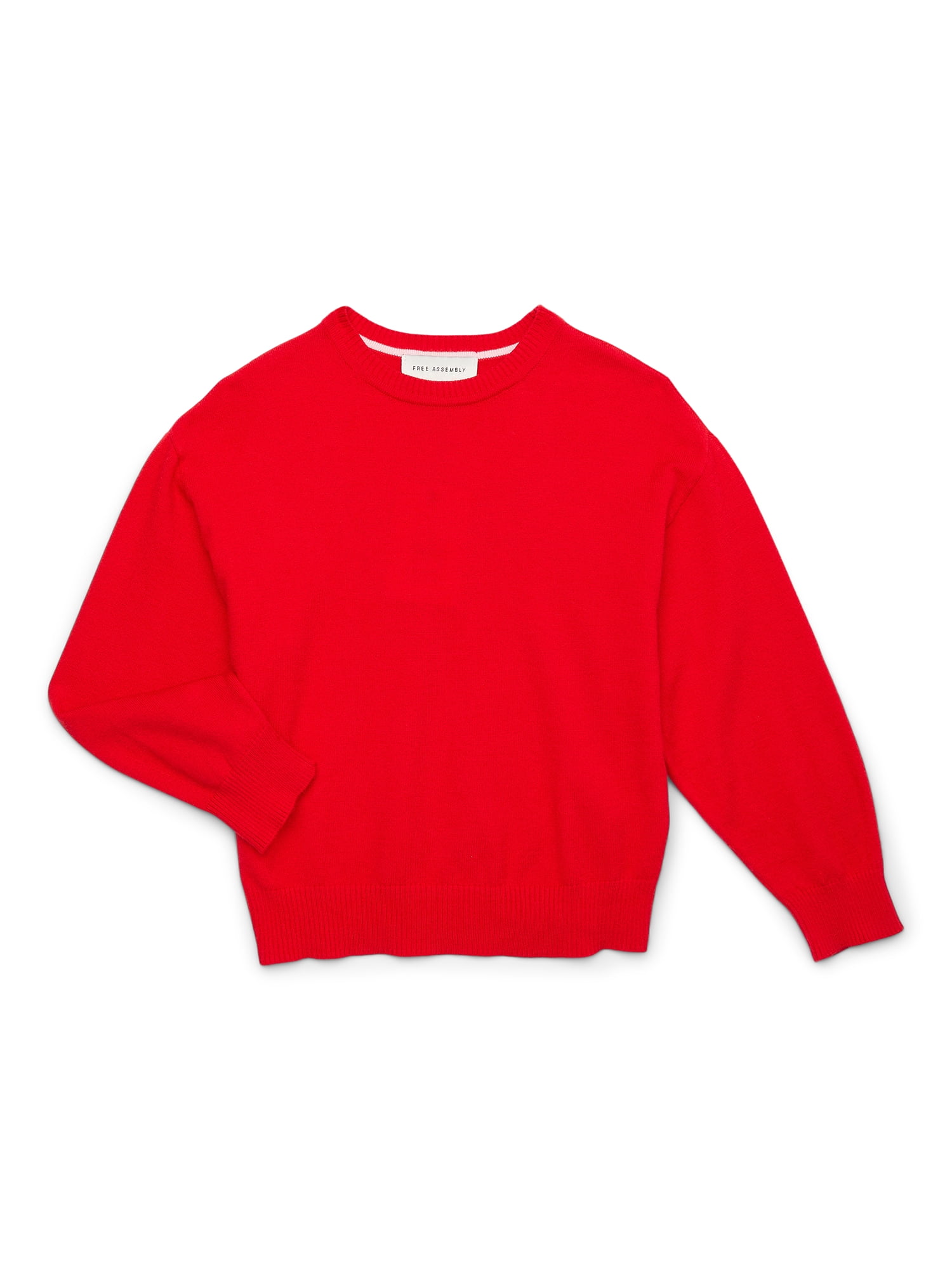 Free Assembly Kids’ Cozy Yarn Oversized Crewneck Sweater, Sizes 12M-5T ...