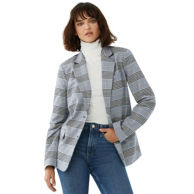 Free Assembly Women's Boyfriend Blazer - Walmart.com