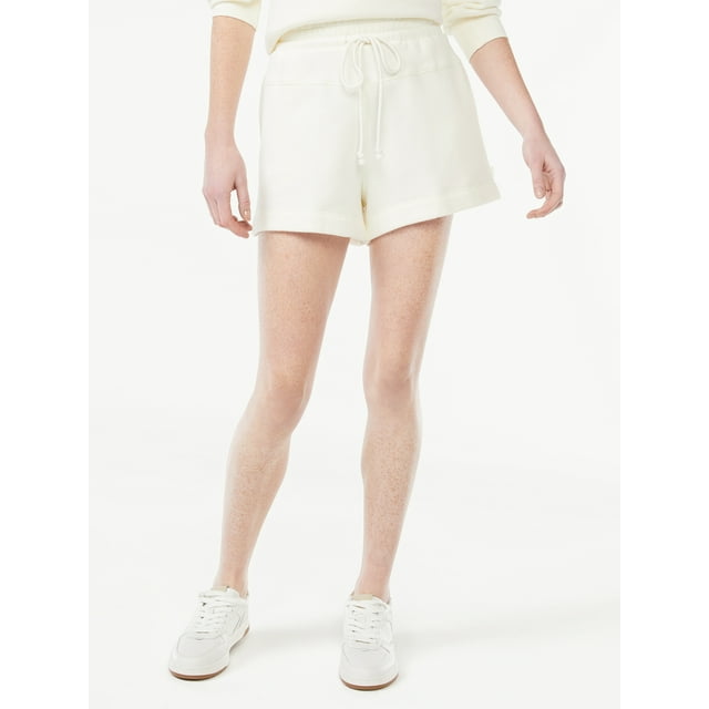 Free Assembly Women's Contrast Stitch Shorts - Walmart.com