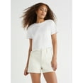 Free Assembly Women's Cotton Cropped Boxy Tee with Short Sleeves, Sizes XS-XXL - Walmart.com