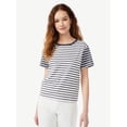 Free Assembly Women's Crop Box Tee with Short Sleeves - Walmart.com