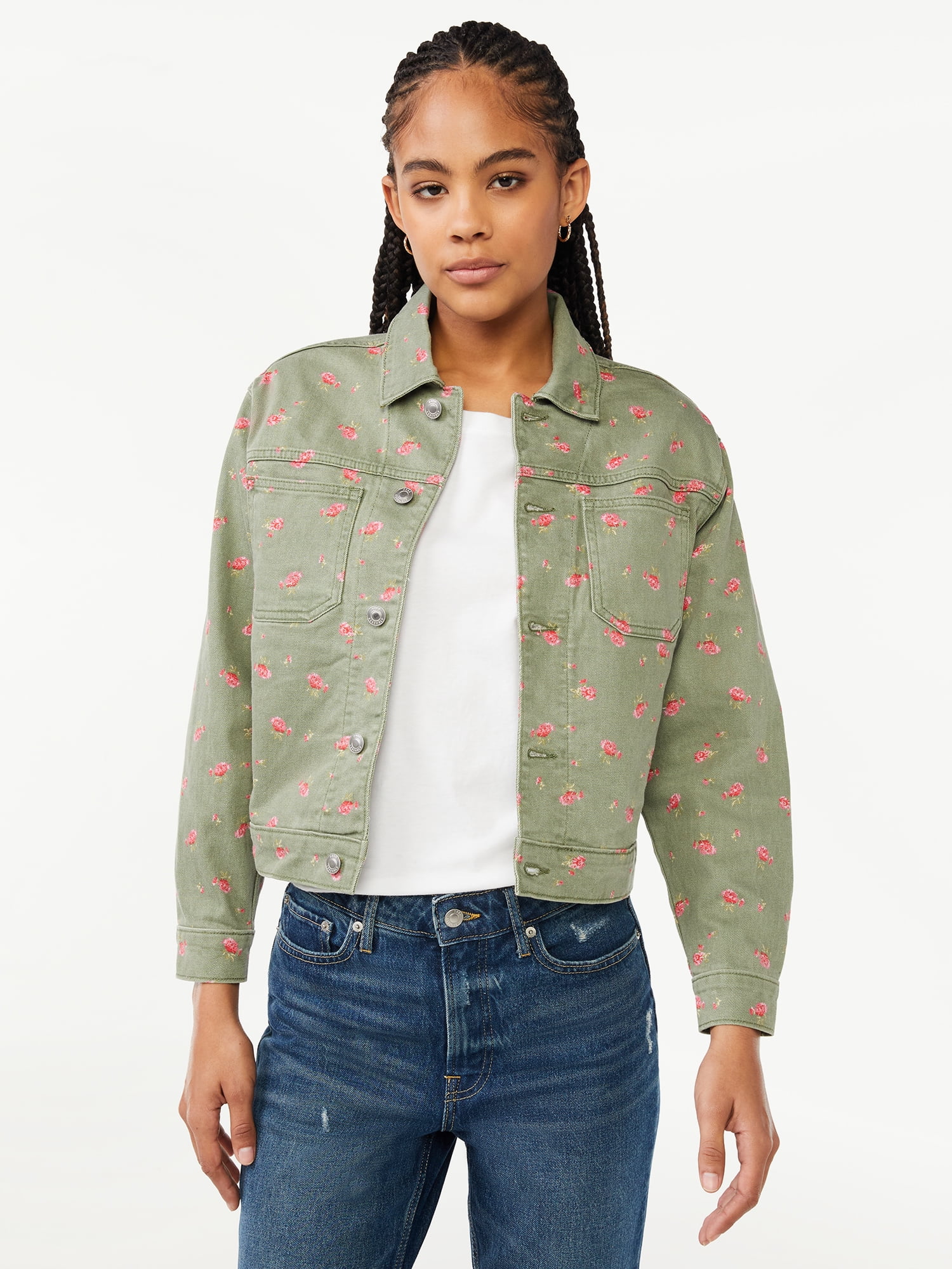 Free Assembly Women's Denim Jacket - Walmart.com