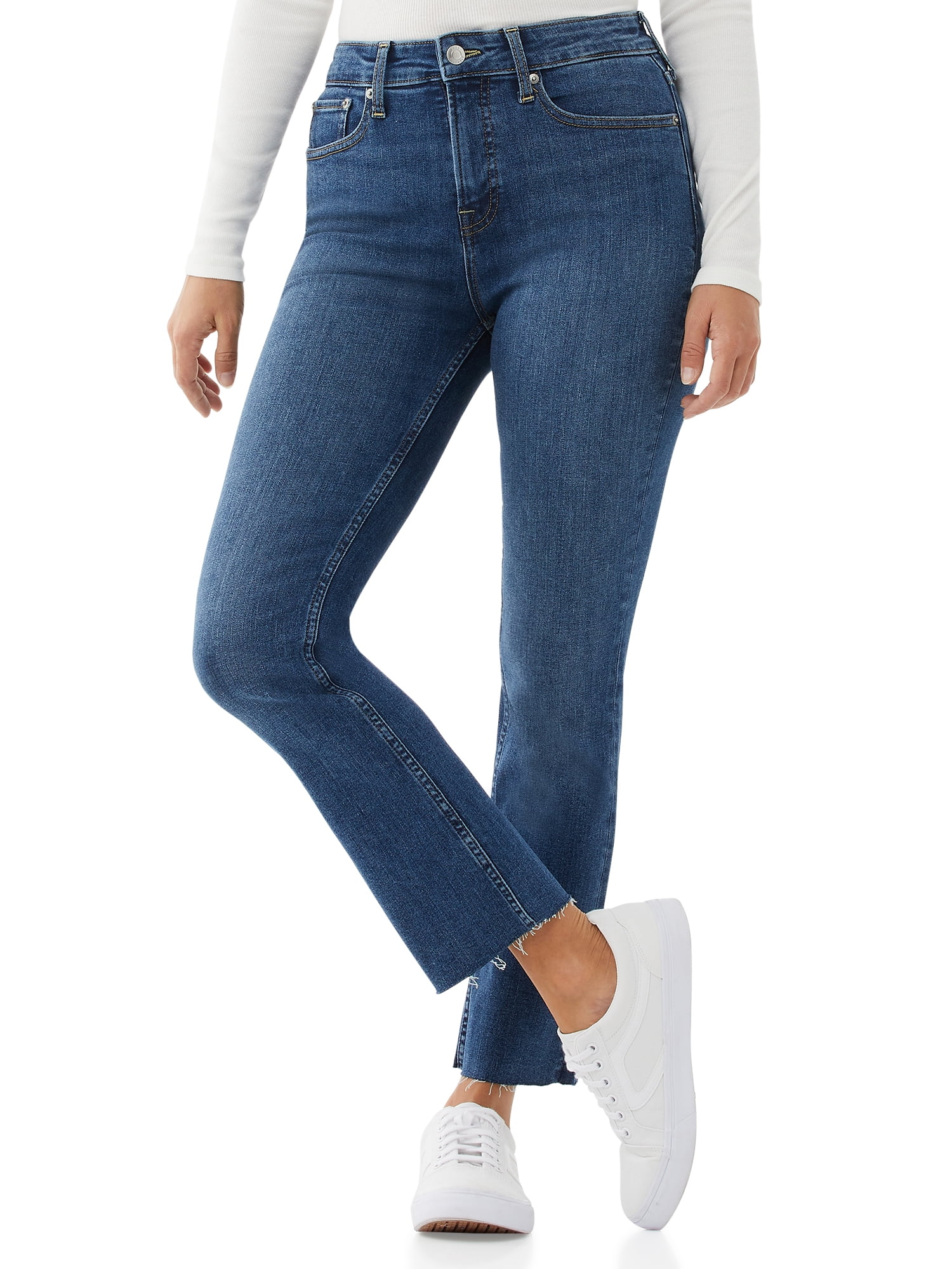 Free Assembly Women's Essential Cropped Bootcut Jeans - Walmart.com