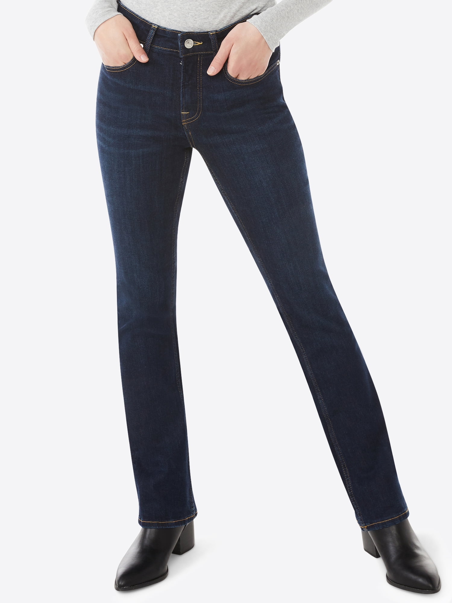 Free Assembly Women's Essential Mid-Rise Bootcut Jeans - Walmart.com